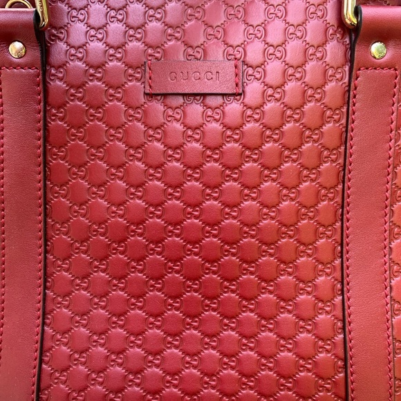 Gucci | Bags | Gucci Red Guccissima | Poshmark